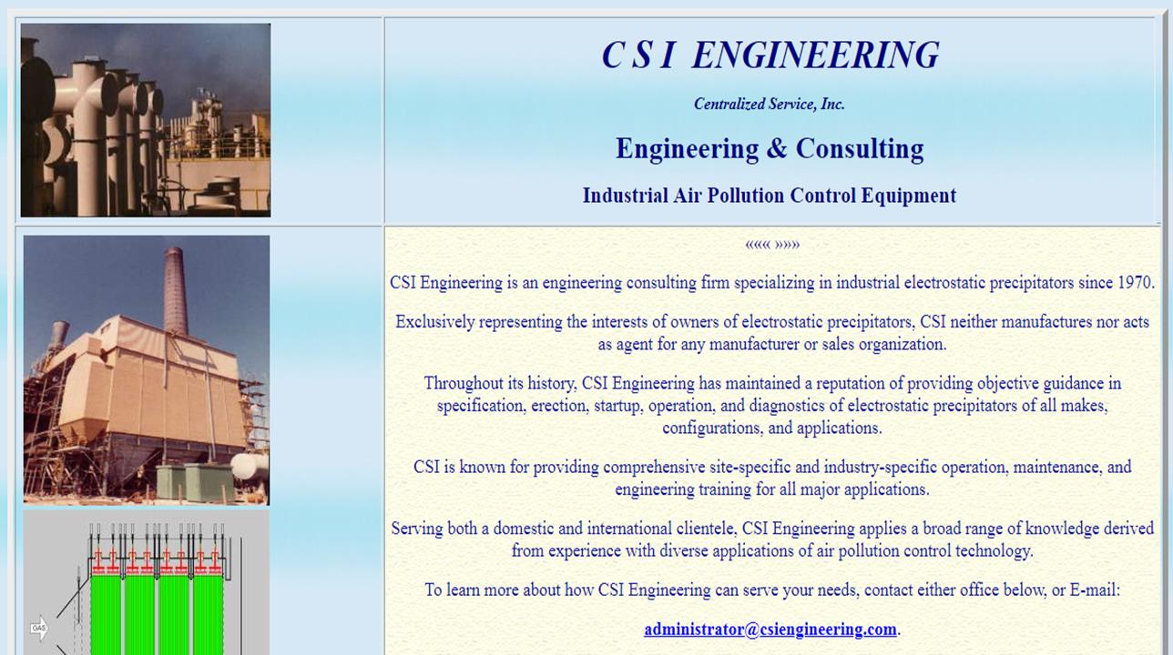 CSI Engineering, Inc. | Air Pollution Control Equipment