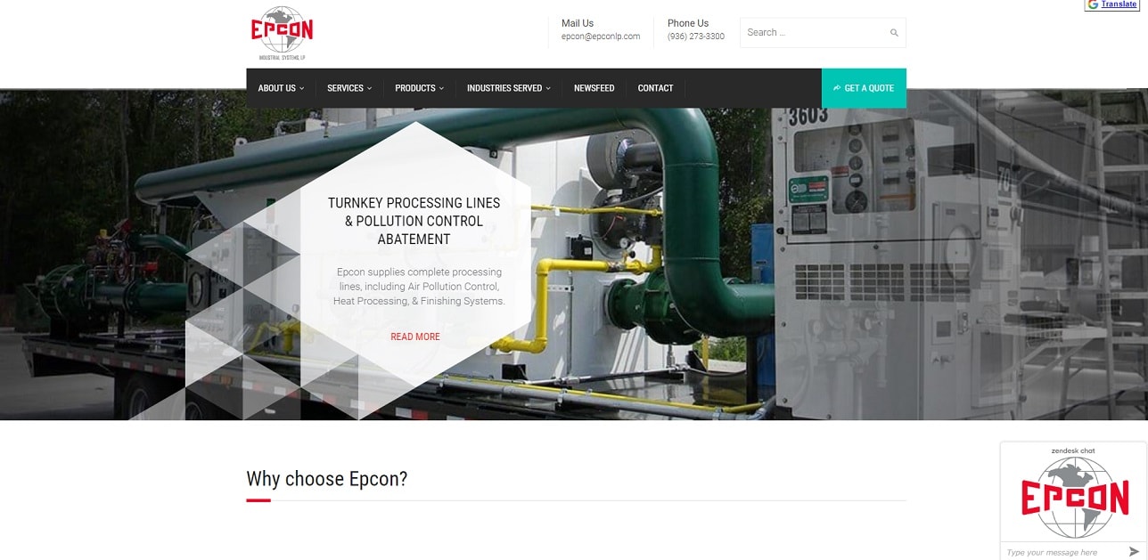 Epcon Industrial Systems, LP | Air Pollution Control Equipment