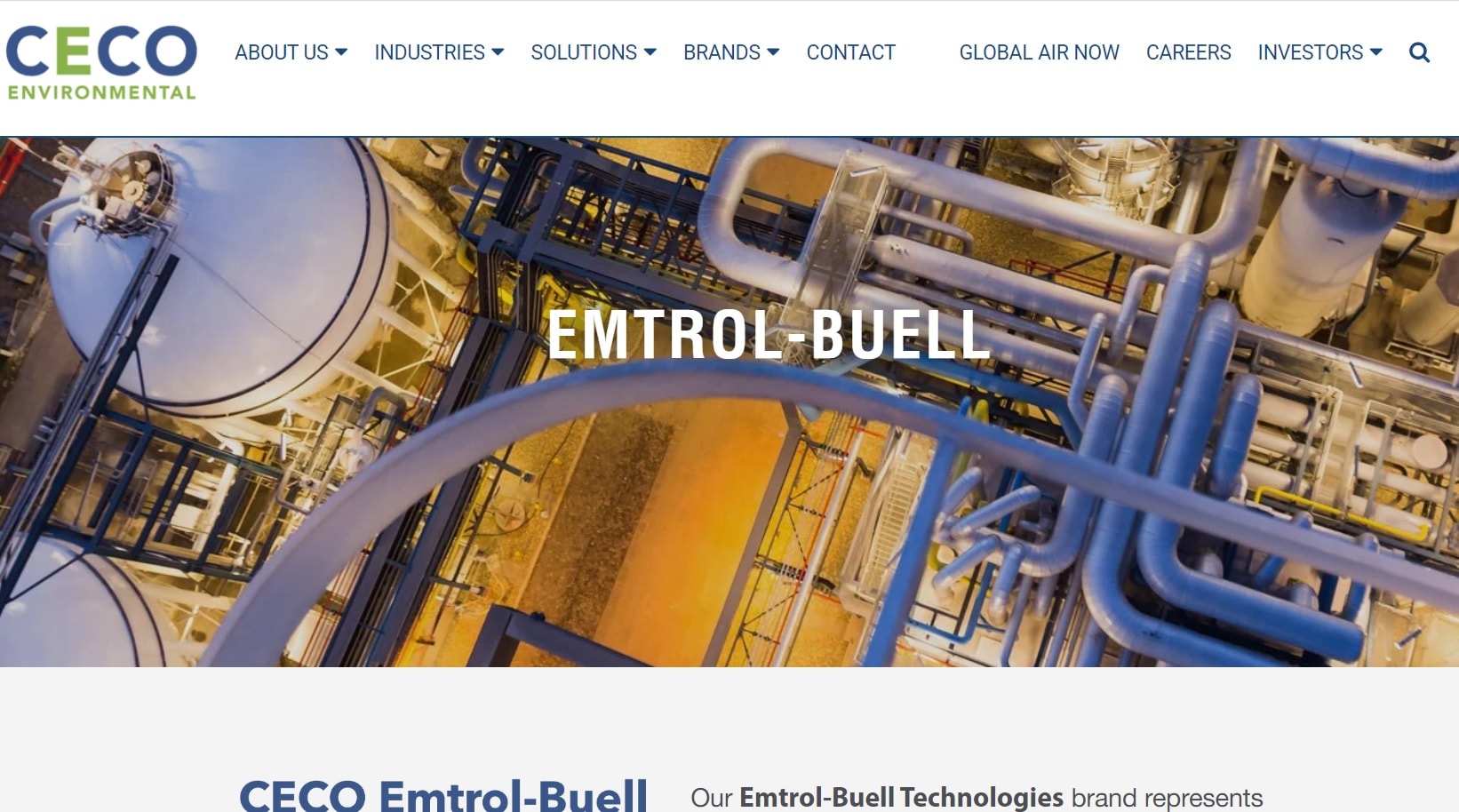 Emtrol-Buell Technologies | Air Pollution Control Equipment
