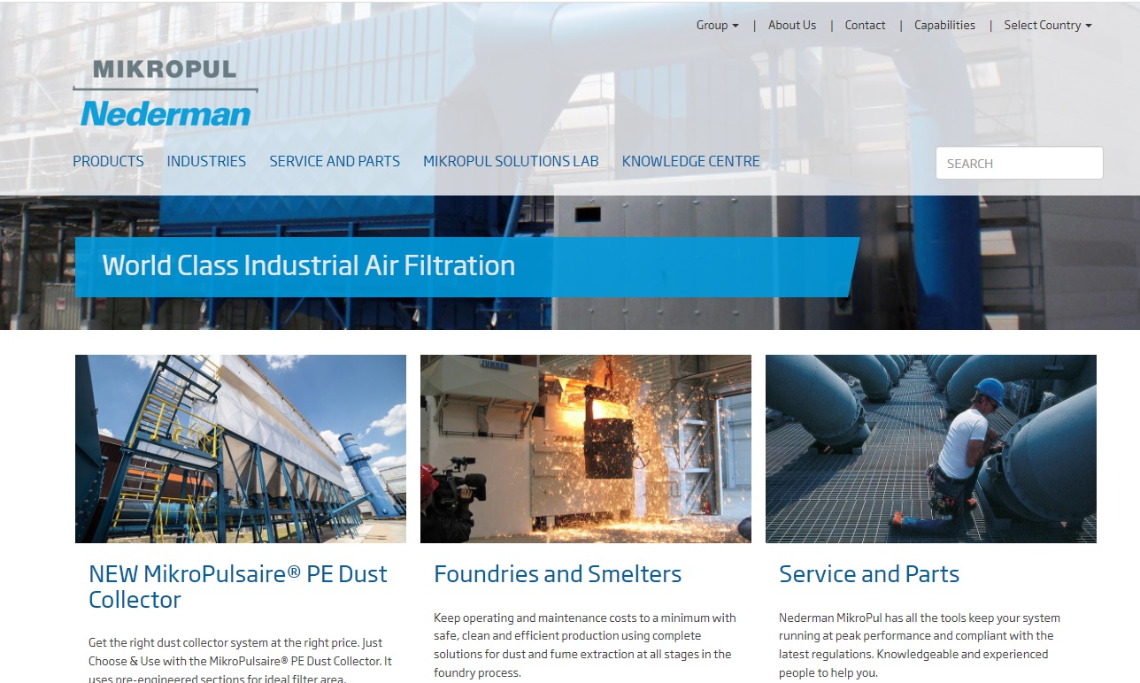 Nederman MikroPul | Air Pollution Control Equipment